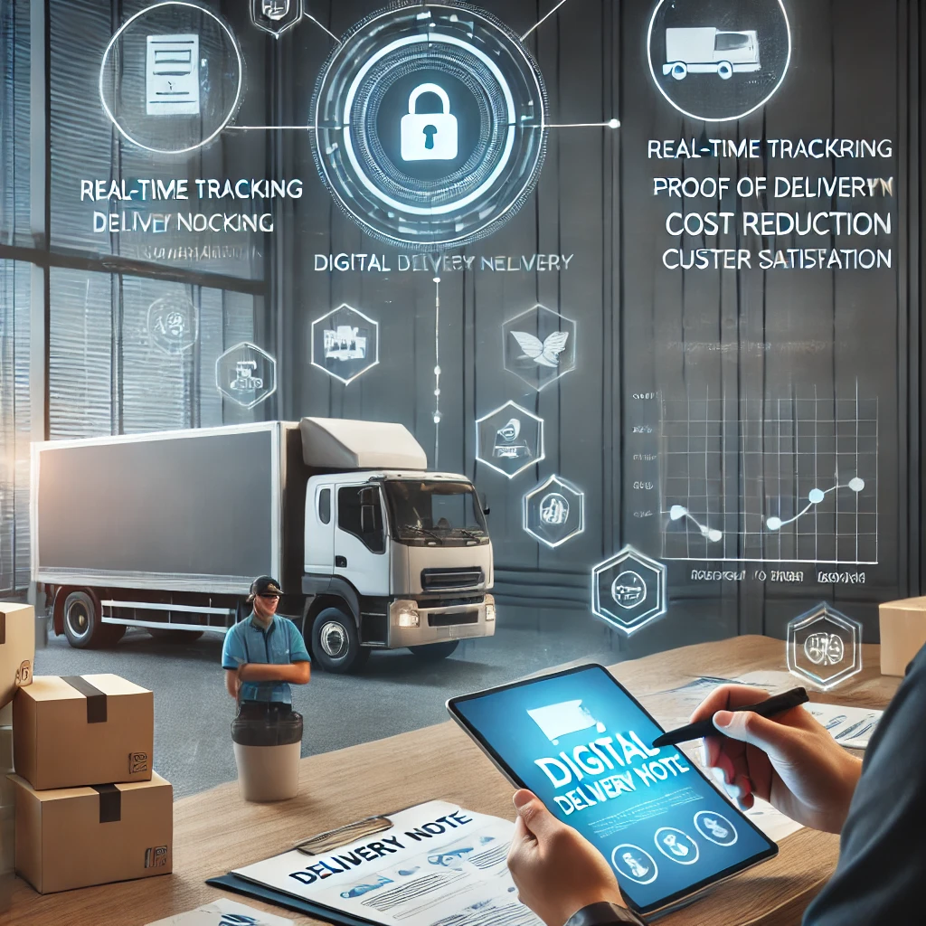 What is a digital packing slip and what are its advantages for the logistics company?